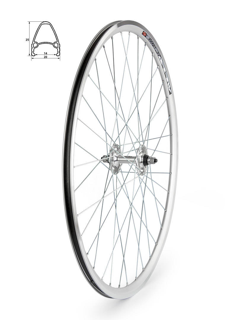 Koło przód 28" srebrne piasta JY-565 -OSTRE KOŁO- | Sklep rowerowy ...